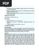 Grade 1 Animal Habitat Lesson Plan | PDF | Lesson Plan