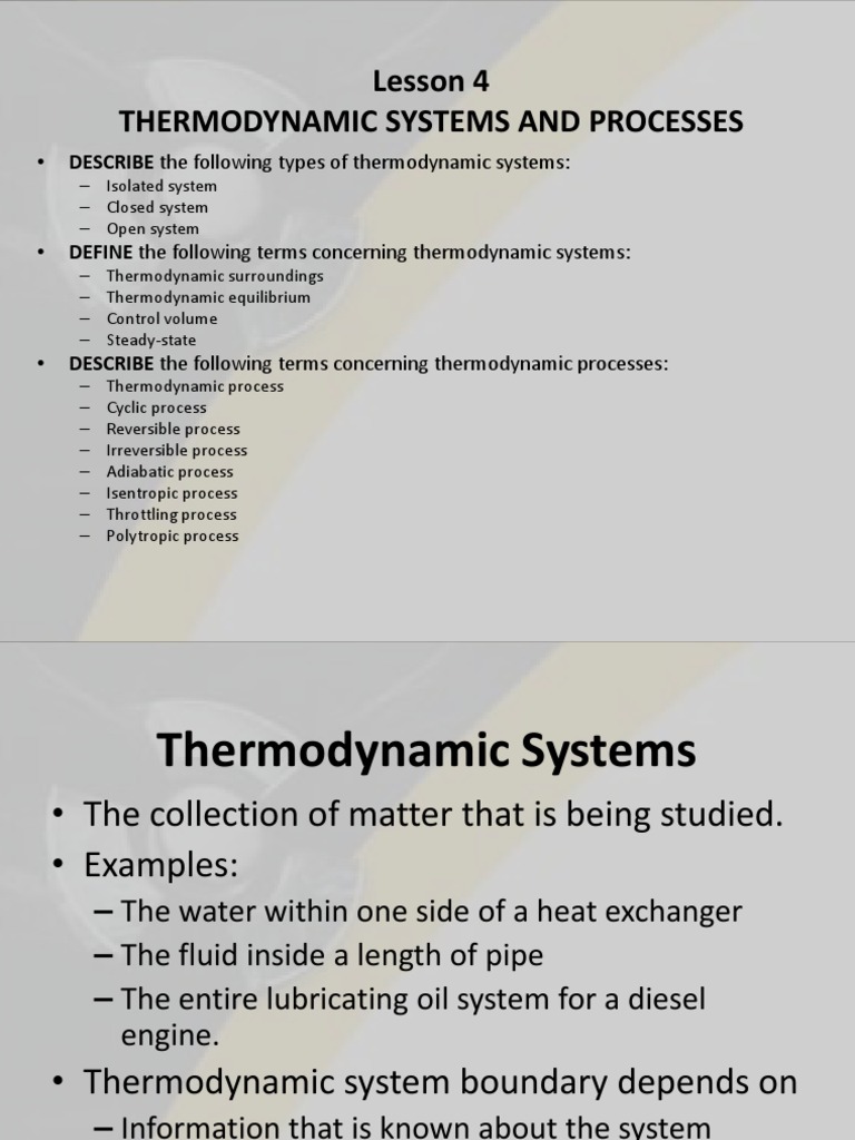 Thermodynamic Systems and Processes | PDF | Heat | Enthalpy