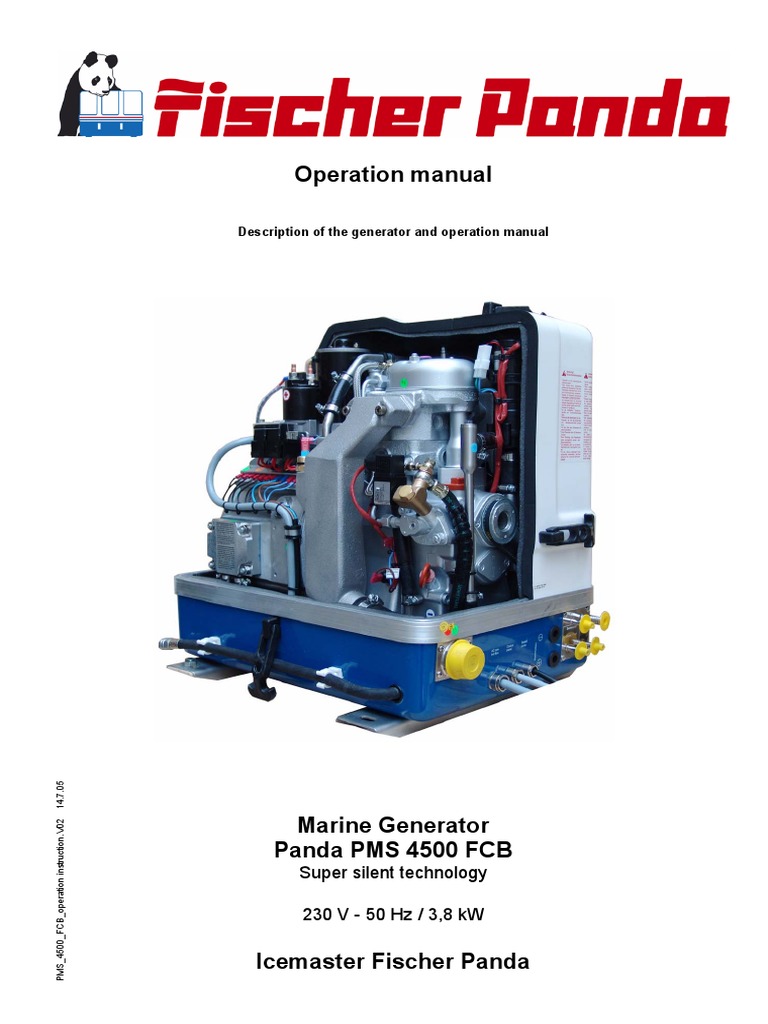 Fischer Panda 4500 FCB Manual | PDF | Switch | Electric Generator