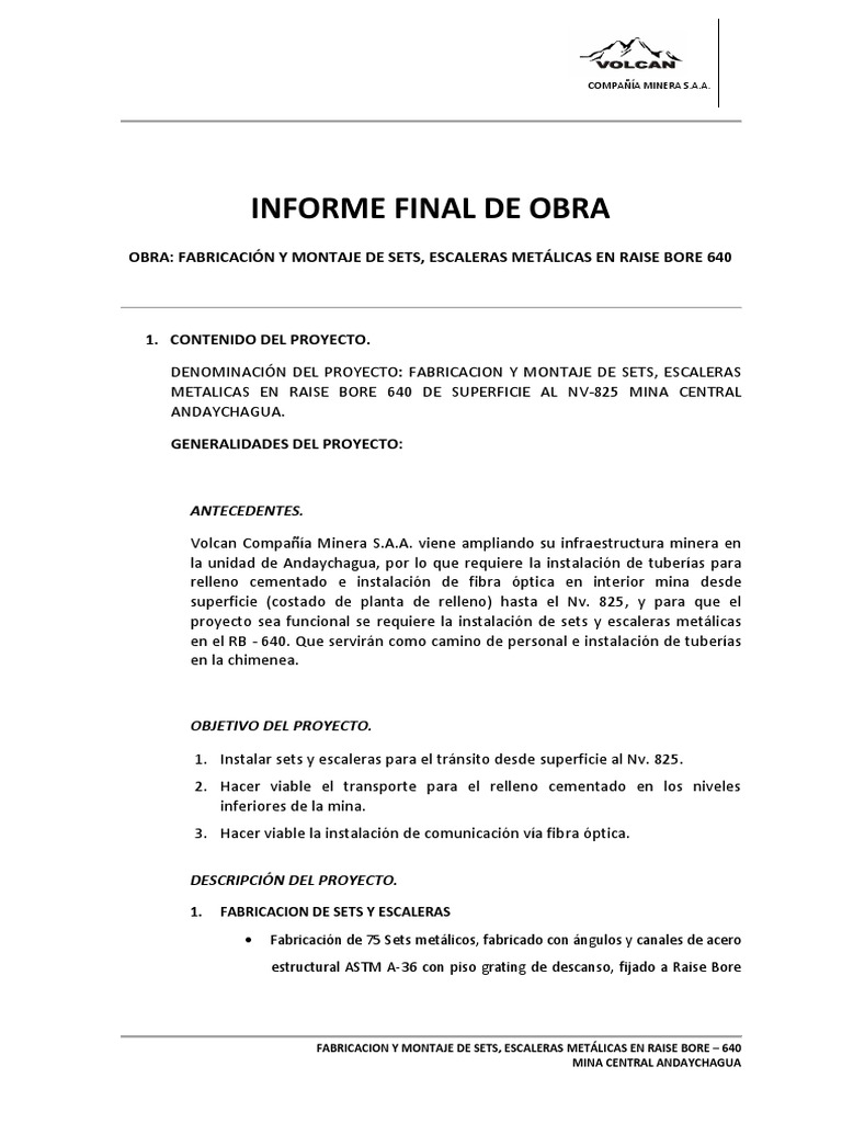 Informe Final de Obras Rb-640 | Descargar gratis PDF | Clima | Ciencias de la Tierra