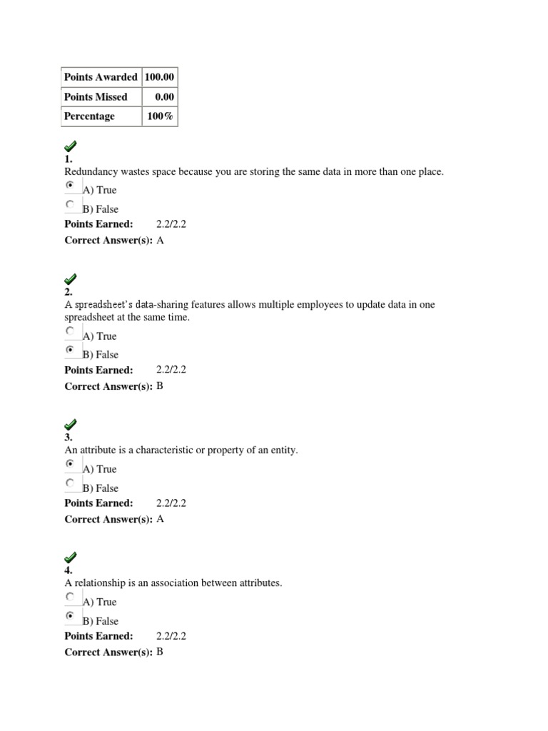 Test 1 | PDF | Relational Database | Table (Database)