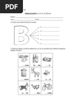 PRUEBA LETRAS T, D, N - 1° Basico | PDF