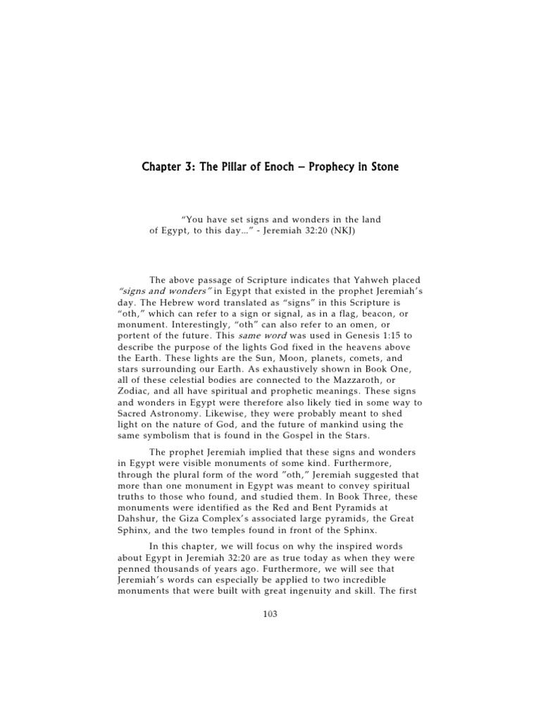 Language of God in Prophecy Ch-3 Pillar of Enoch | PDF | Egyptian ...