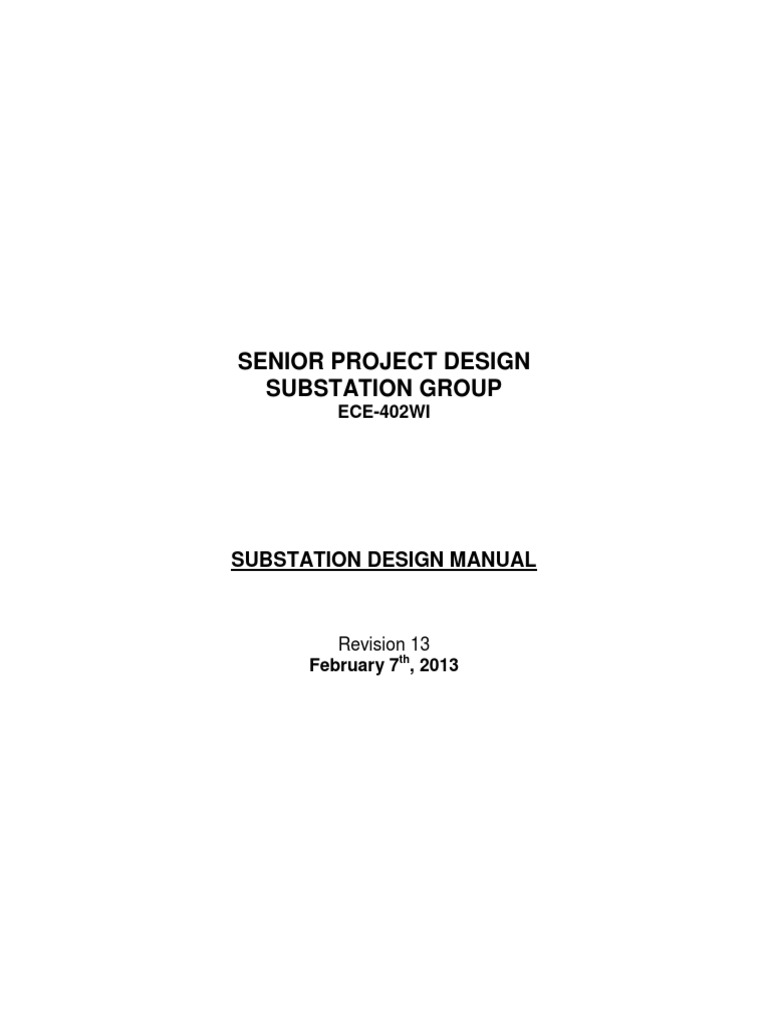 PDM | PDF | Electrical Substation | Transformer