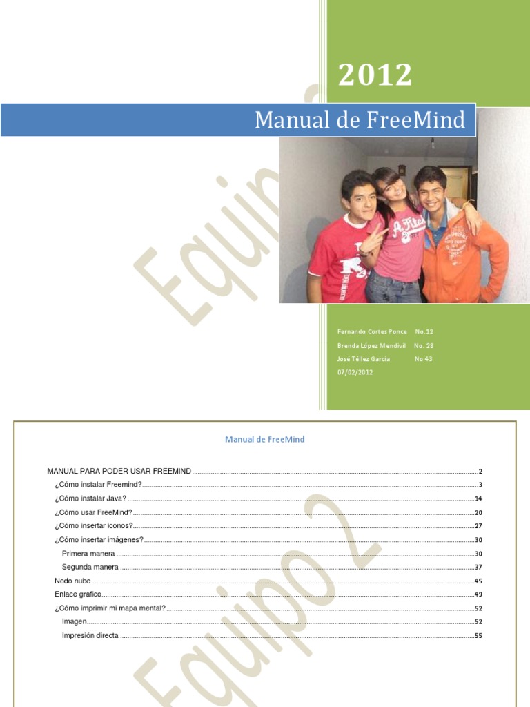 Manual de Uso de FreeMind | PDF | Java (lenguaje de programación) | Imagen