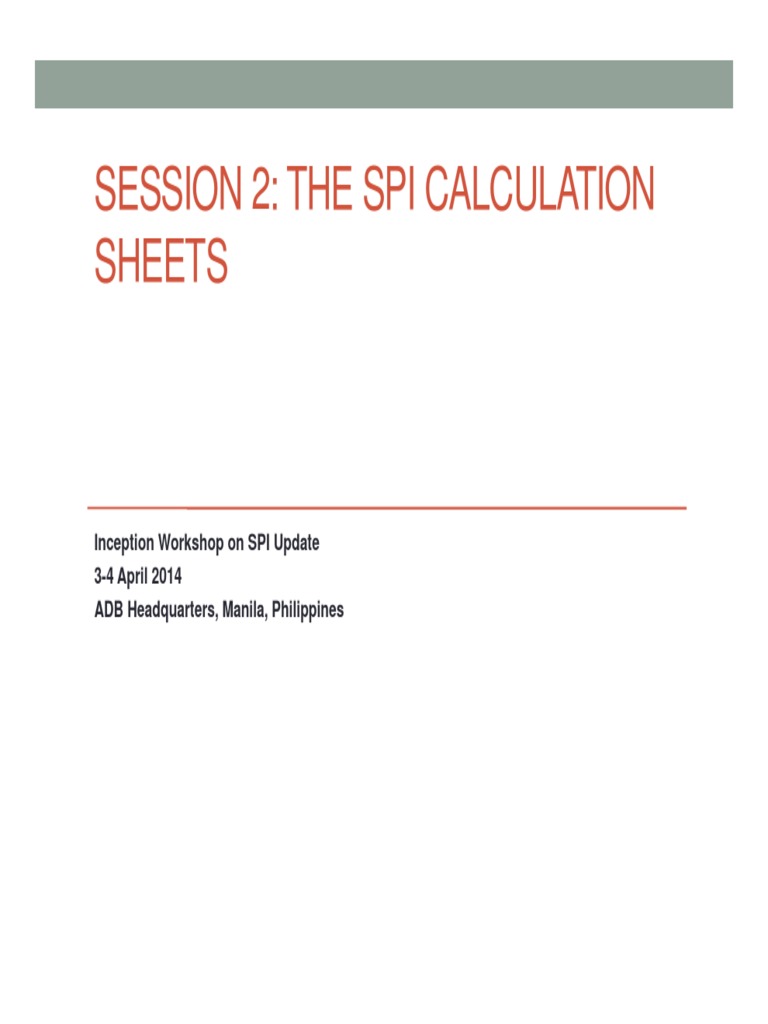 4-Social Protection Index Technical Workshop - The SPI Calculation ...