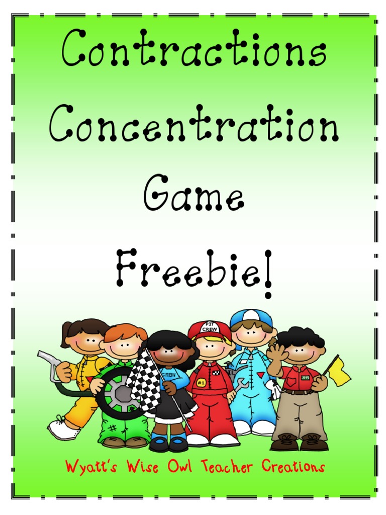 Contraction Game for Kids | PDF