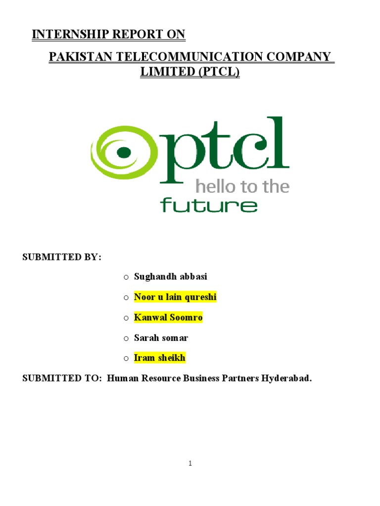 PTCL Report Final (HRBP Interns) | PDF | Business | Labour