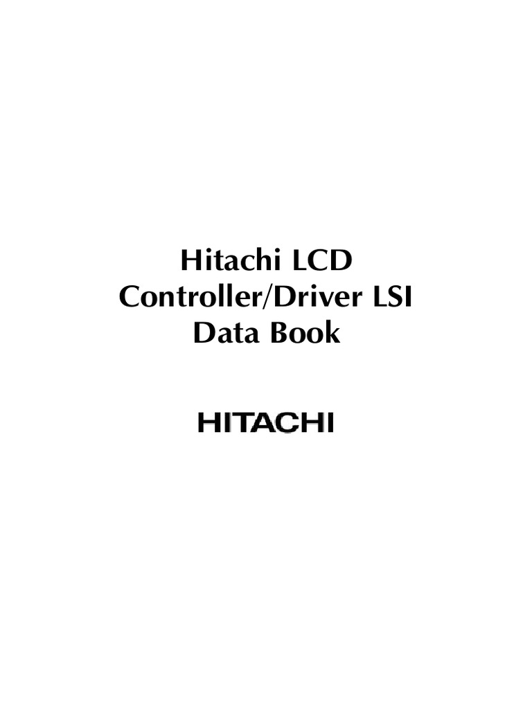 Hitachi LCD Chips | PDF | Liquid Crystal Display | Resistor