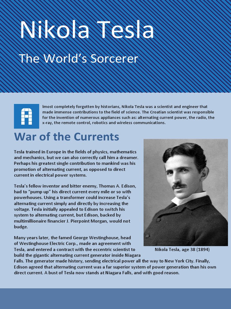 Nicola Tesla Brochure | Nikola Tesla | Technology & Engineering