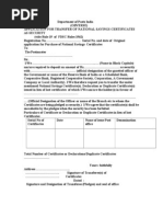 Study & Conduct Certificate Form | PDF