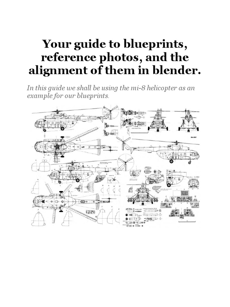 Blueprints and References in blender | Internet | Computing And ...