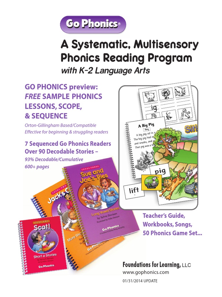 Go Phonics-Lesson Samples | PDF | Phonics | Reading Comprehension