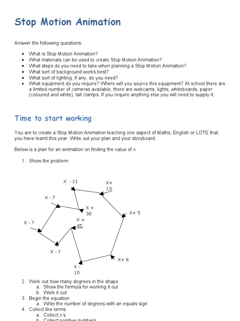 Stop Motion Animation | PDF | Digital Camera | Media Technology