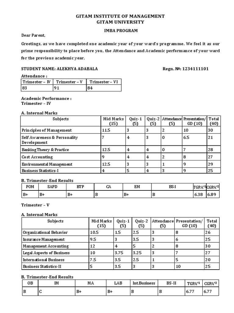 GITAM Medical College Fee Structure | PDF