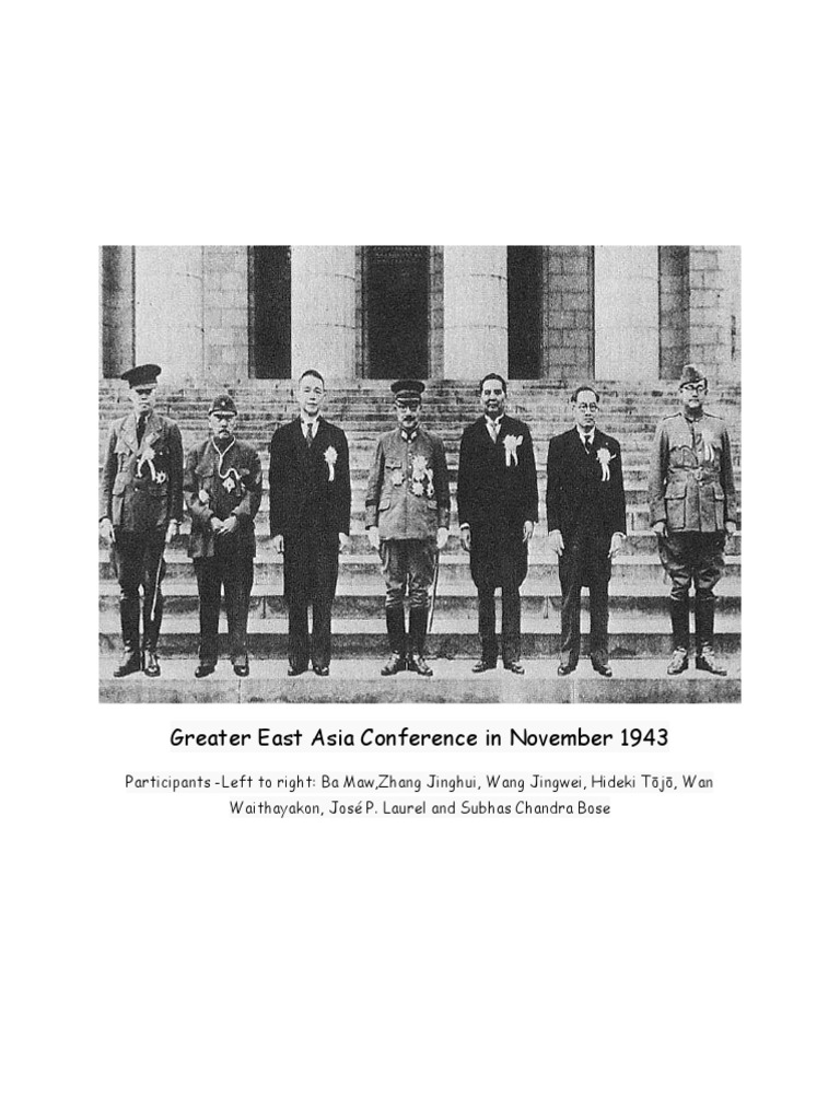 Greater East Asia Conference 1943 | PDF