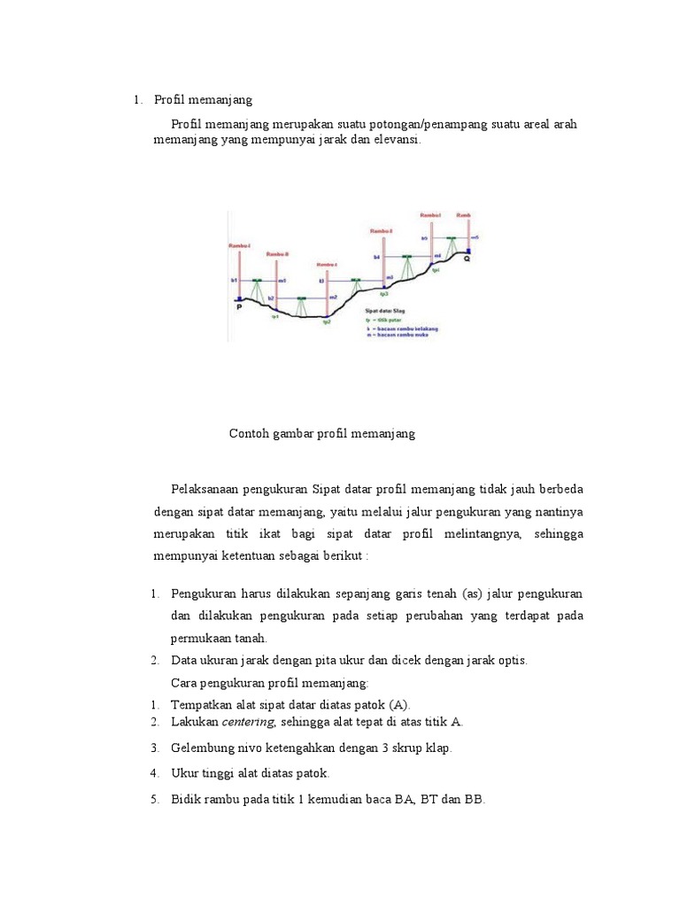 Profil Memanjang | PDF | Metode & Bahan Ajar