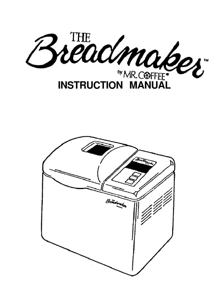 Automatic Breadmaker BMR: Instruction Manual | PDF | Flour | Breads