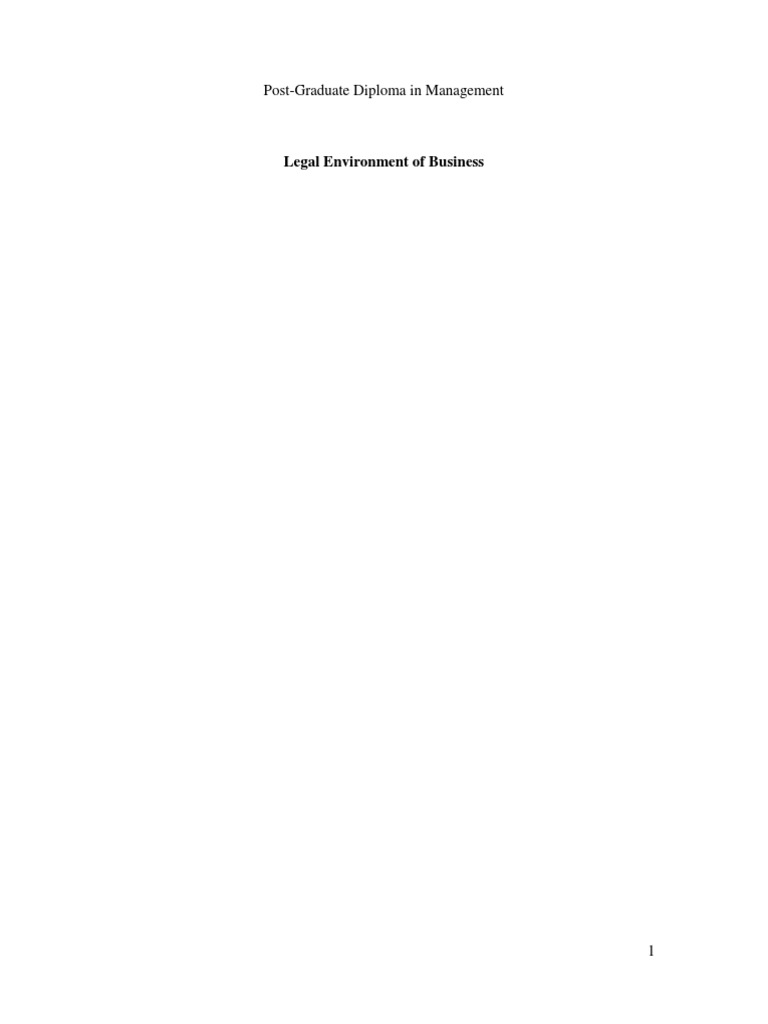 Legal Aspect of Business - Course Outline | PDF | Negotiable Instrument | Intellectual Property