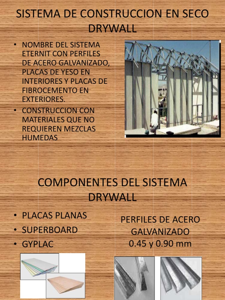 Sistema Constructivo Drywall: Componentes y Ventajas | PDF | Acero | El ...