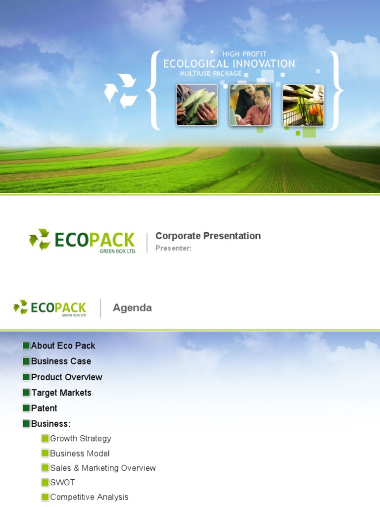 Eco Pack | PDF | Recycling | Packaging And Labeling