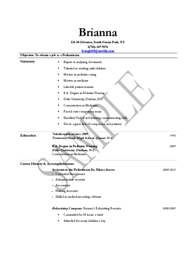 Brianna Resume | PDF