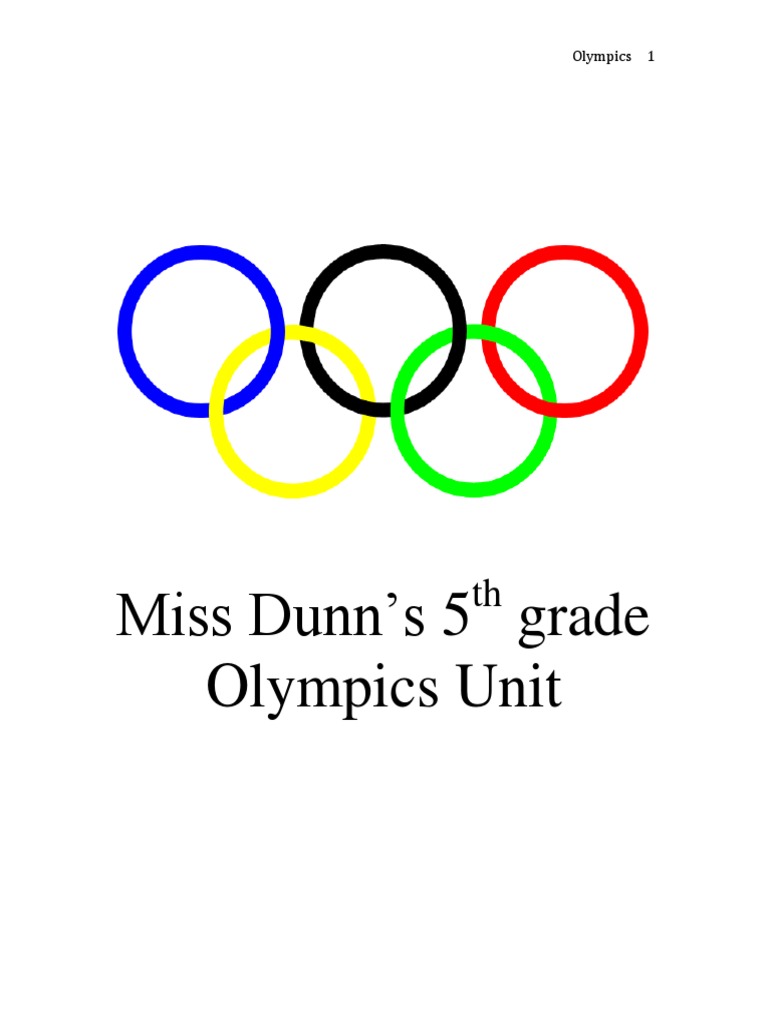 Olympics Unit | PDF | Educational Assessment | Lesson Plan