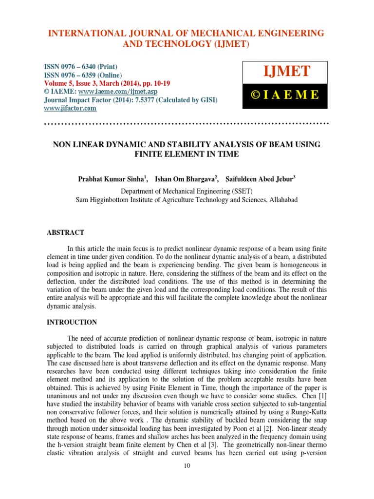 30120140503002 | PDF | Beam (Structure) | Finite Element Method