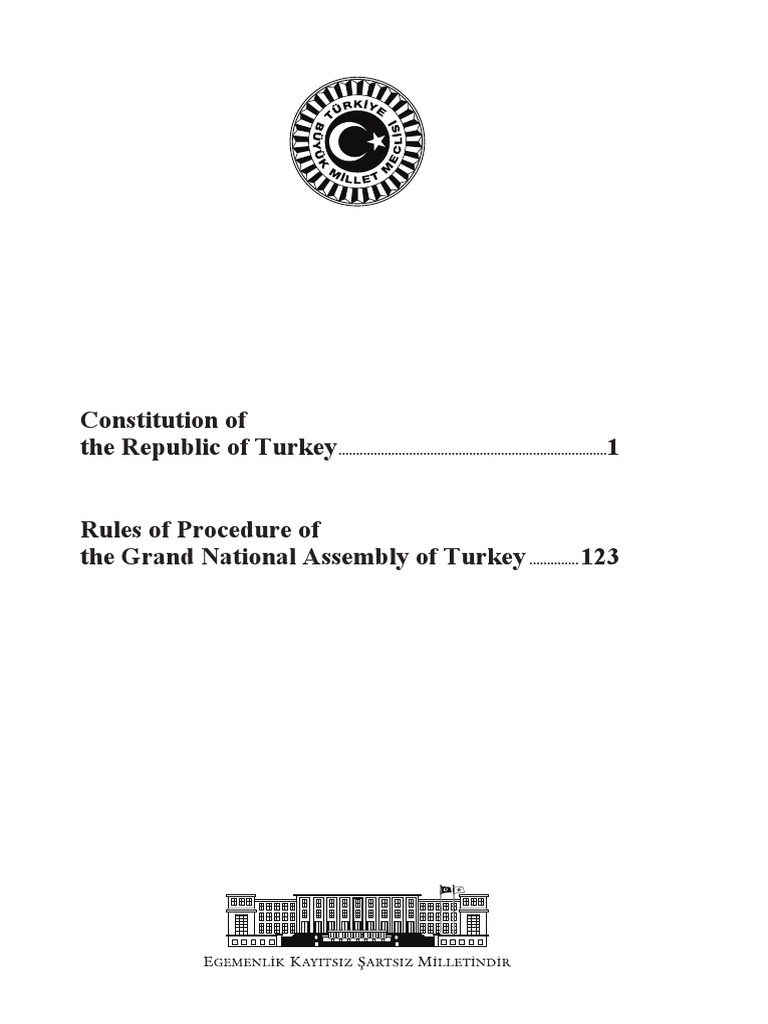 Constitution of Turkey | PDF | Freedom Of The Press | Constitution
