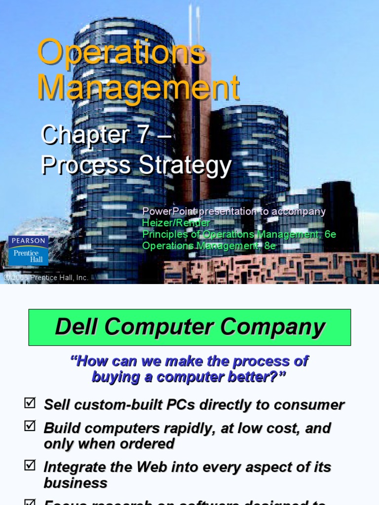 Operations Management: Chapter 7 - Process Strategy | PDF | Automation | Retail
