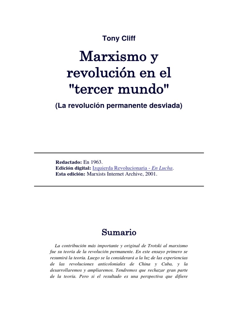 Tony Cliff | PDF | Vladimir Lenin | Leon Trotsky
