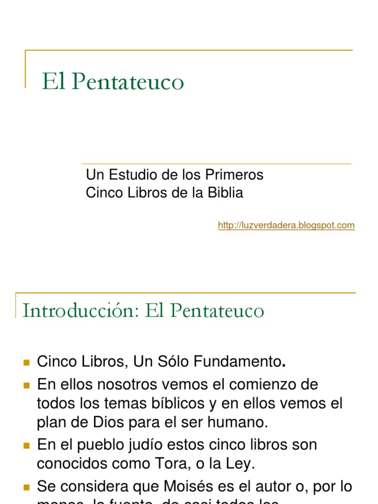 El Pentateuco