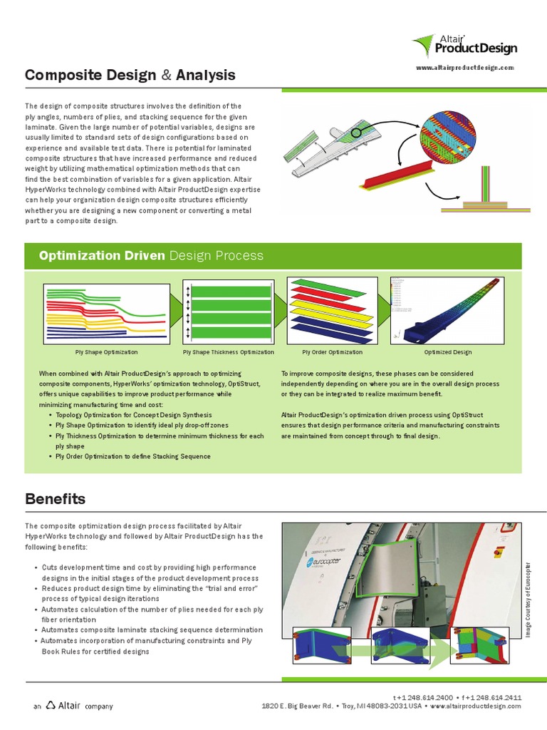 Altair Product Design Composite Design | PDF | Mathematical ...