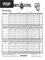 Skeet Shooting Score Sheet Template | PDF
