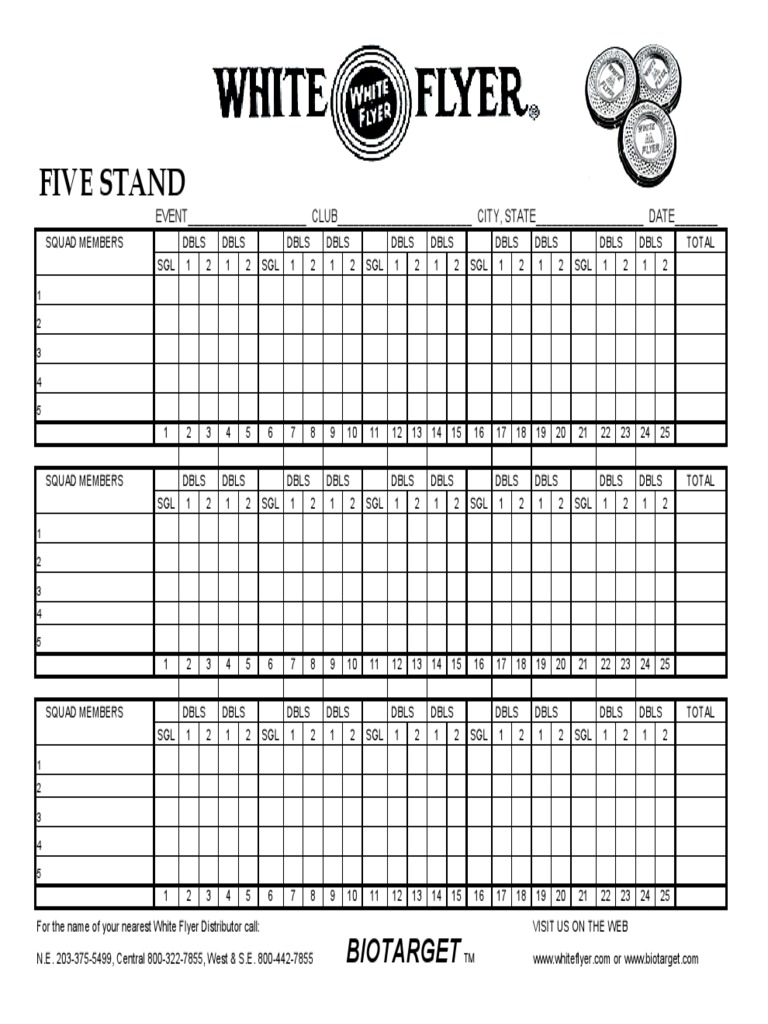 Five Stand Score | PDF