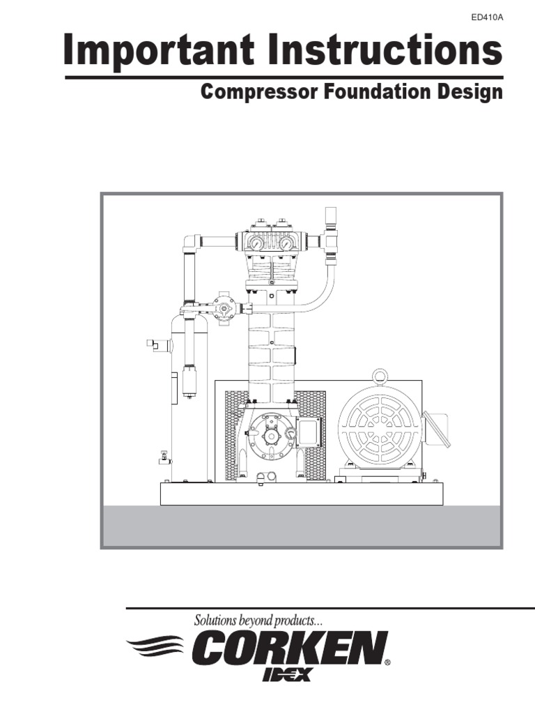 Compressor Foundation Design | Pipe (Fluid Conveyance) | Structural Steel
