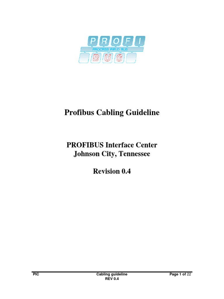 Profibus Cabling Guideline Manual | PDF | Cable | Electrical Connector