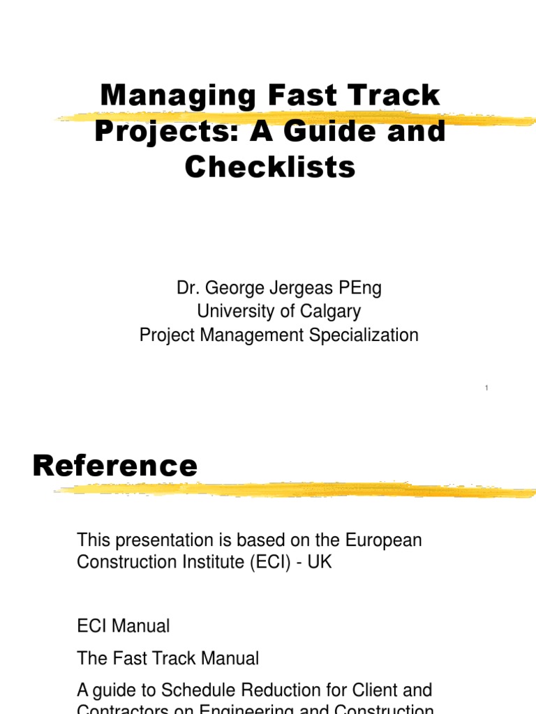 Fast Track Project Management Guide | PDF | Career & Growth
