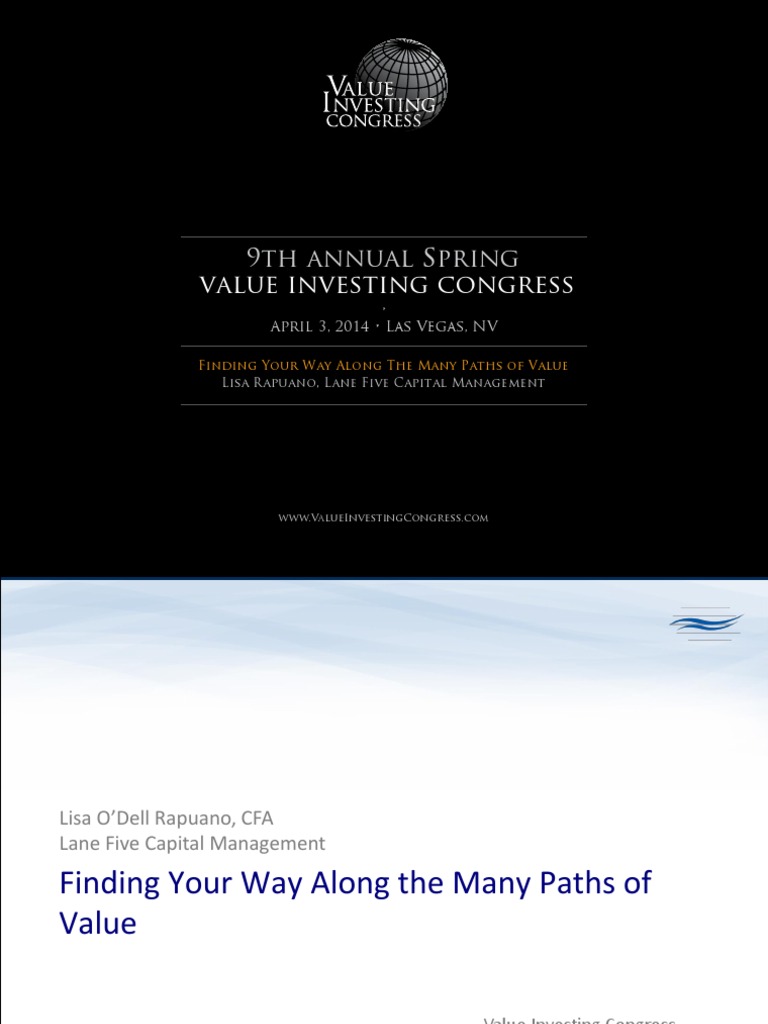 Lisa Rapuano Finding Your Way Along The Many Paths of Value | PDF ...