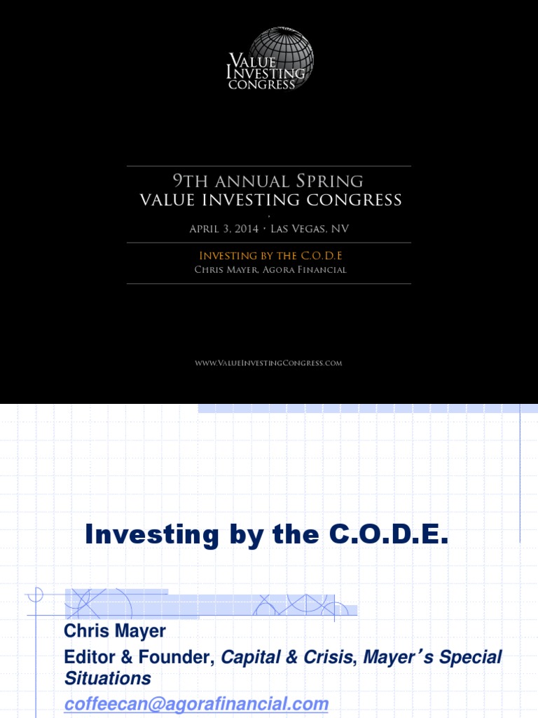 Chris Mayer Investing by CODE | PDF | Real Estate Investment Trust ...