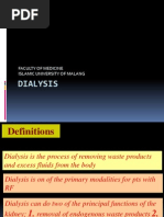Dialysis Presentation | PDF | Dialysis | Hemodialysis