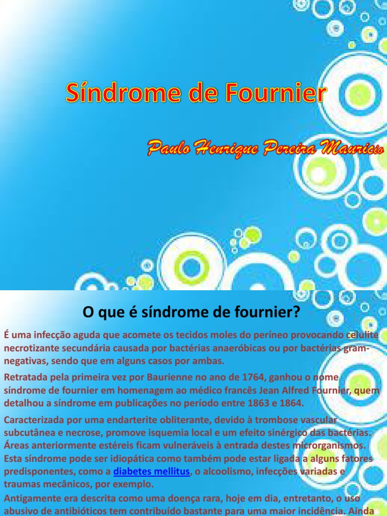 Sindrome de Fournier | PDF | Infecção | Dor