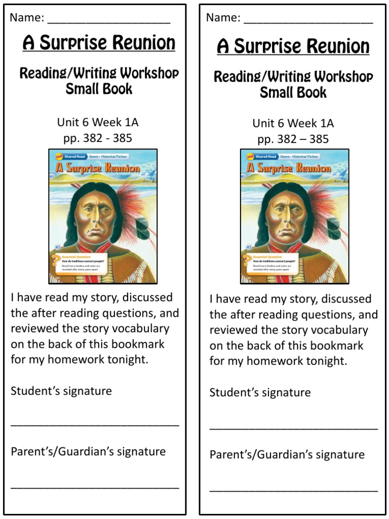 A Surprise Reunion Workshop Guide | PDF | Career & Growth | Self ...