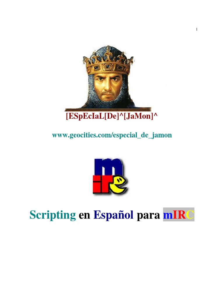 Scripting para mIRC | PDF | Ventana (informática) | sistema de nombres de dominio