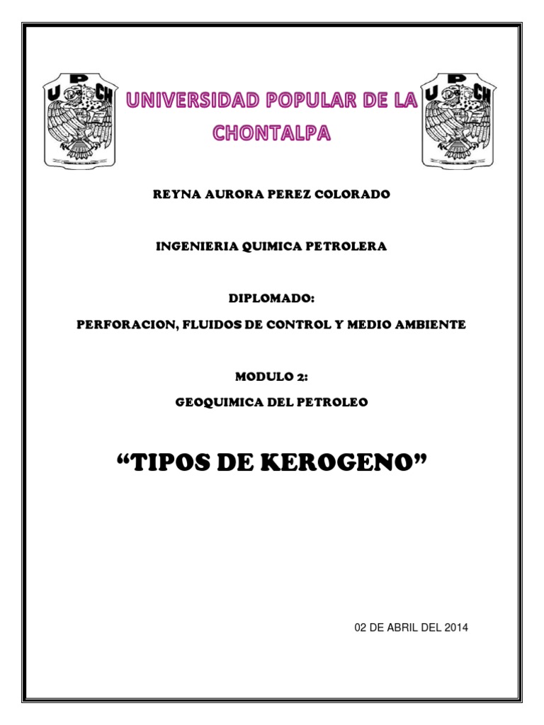 Tipos de Kerogeno | PDF | Compuestos orgánicos | Petróleo