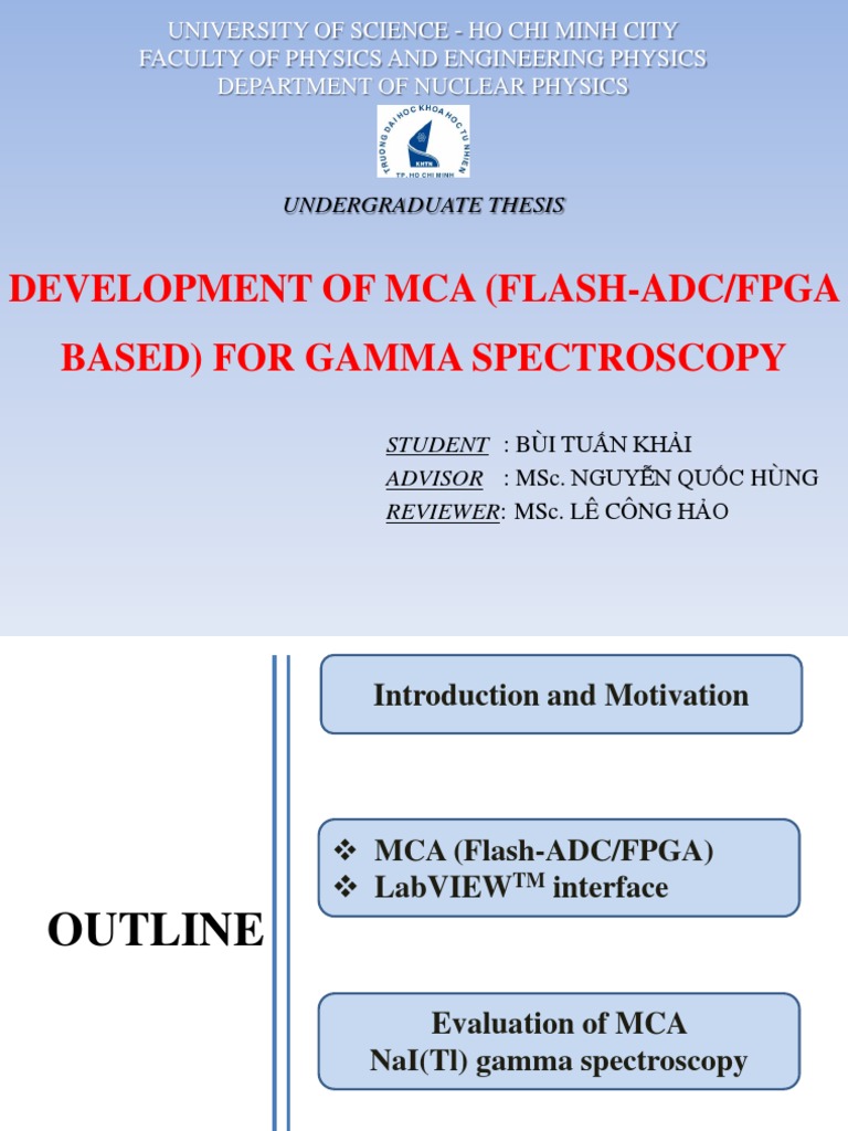 Development of MCA (Flash-ADC/FPGA) For Gamma Spectroscopy Using NaI ...