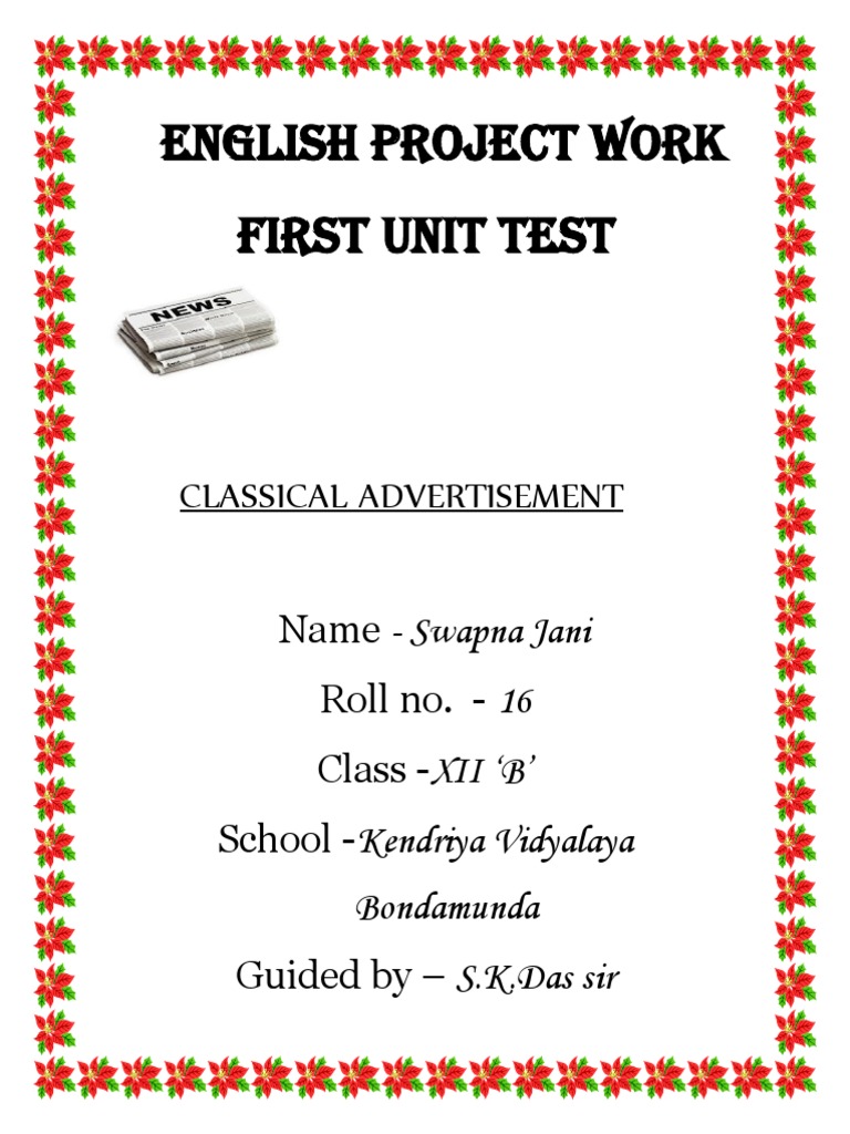 English Project Work | PDF