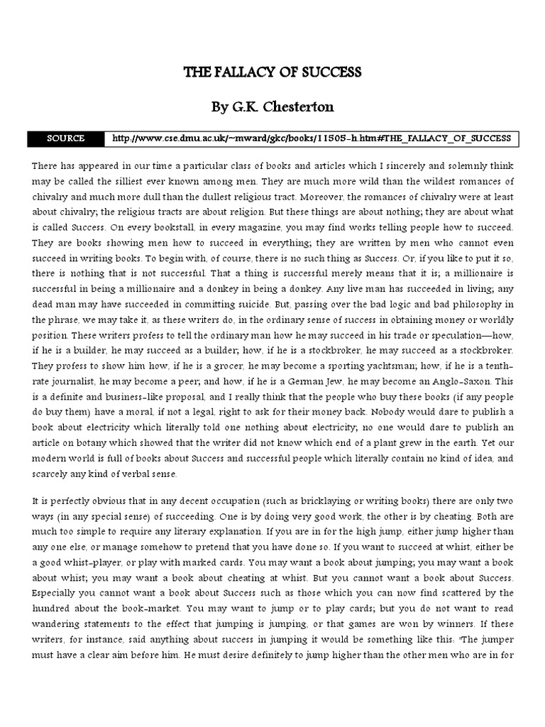 The Fallacy of Success | PDF | Seven Deadly Sins | Christianity