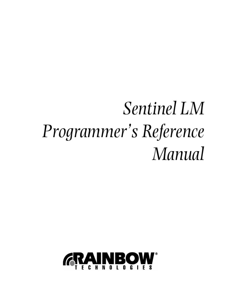 Sentinel LM Programmer/'s Reference Manual | PDF | Library (Computing) | Application Programming ...