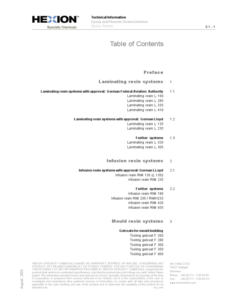 Hexion | PDF | Epoxy | Fine Chemical